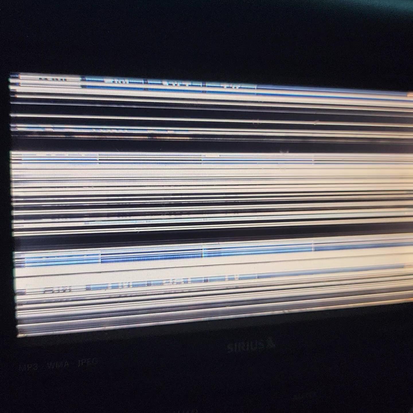 any ideas? car radio screen scan lines | Scrolller