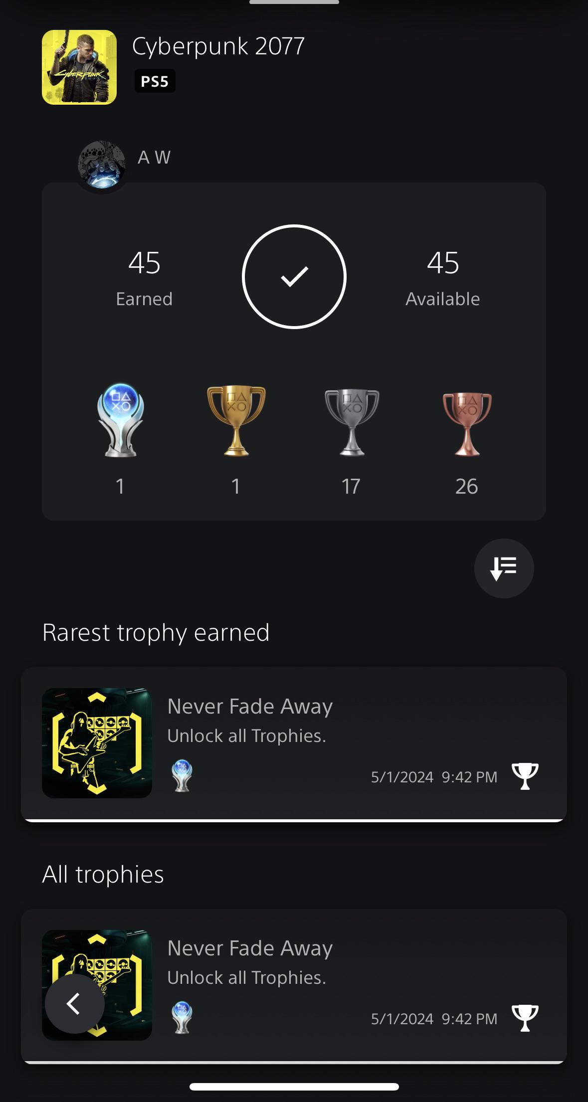 [Cyberpunk 2077] Never Fade Away | Scrolller