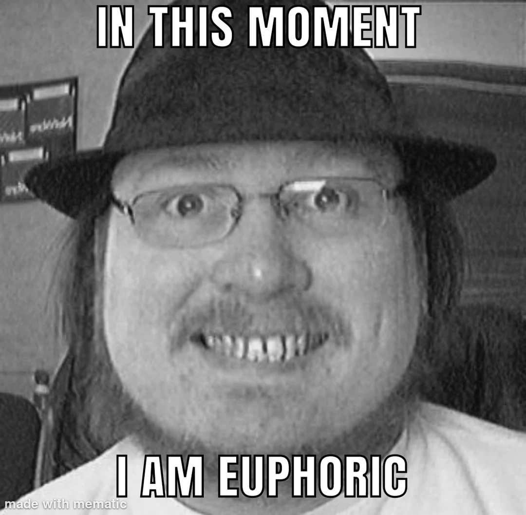 "In this moment I am euphoric." | Scrolller