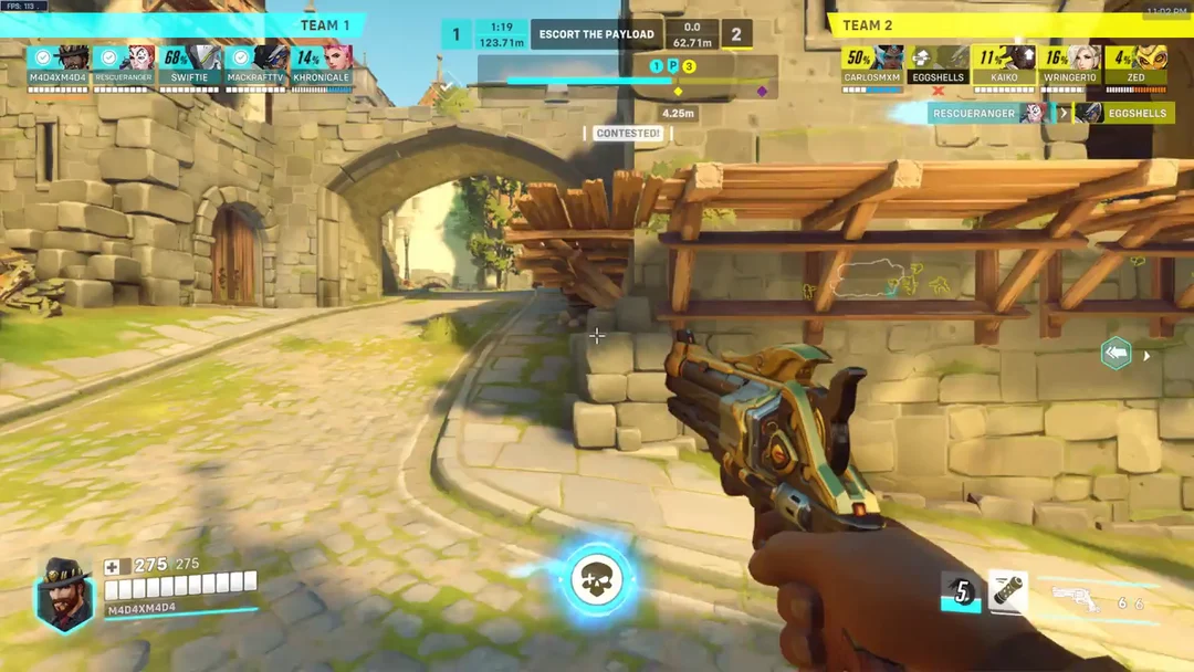 Genji and Moira holding point, Moira ult to stall until I arrive, Zarya ...