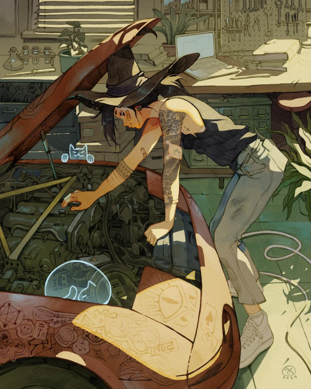 Mechanic Witch by SimzArt | Scrolller