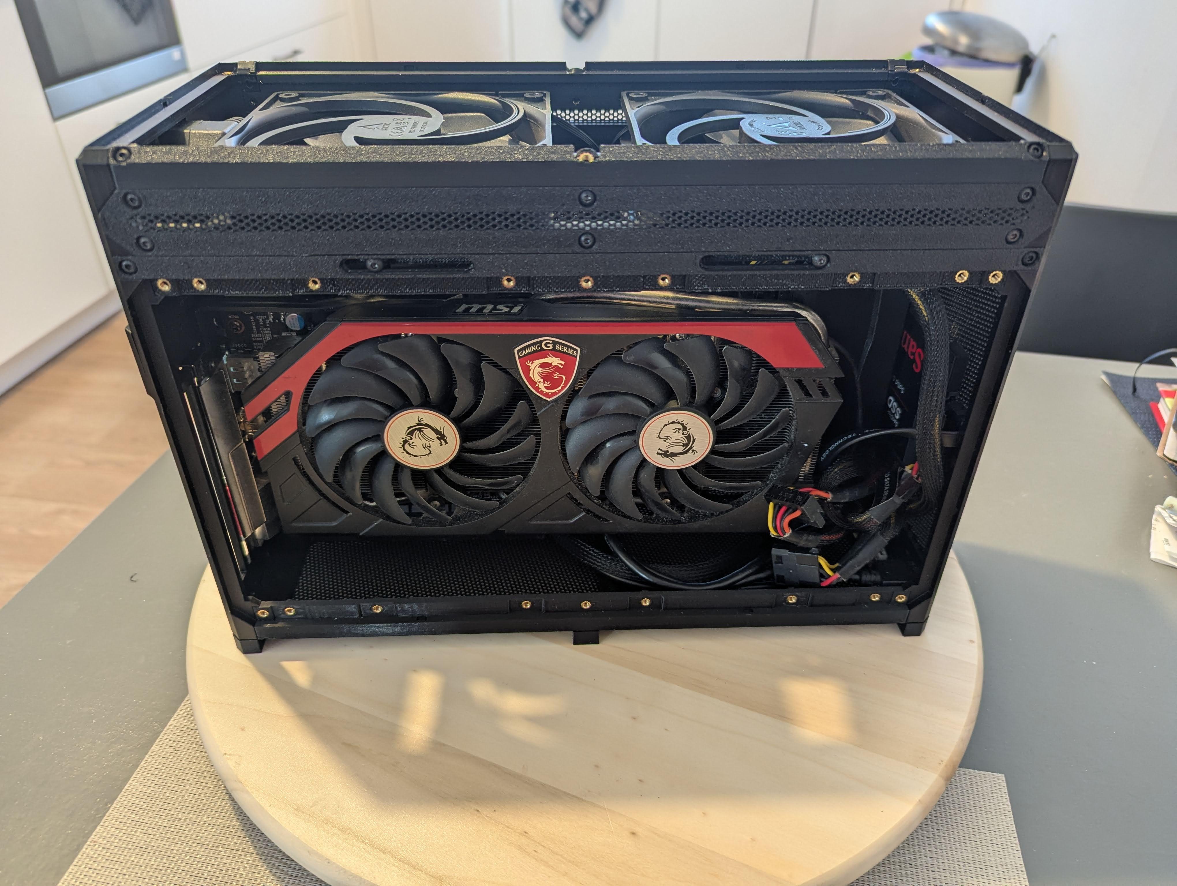 3D printed mini ITX case (9.8L) with files | Scrolller