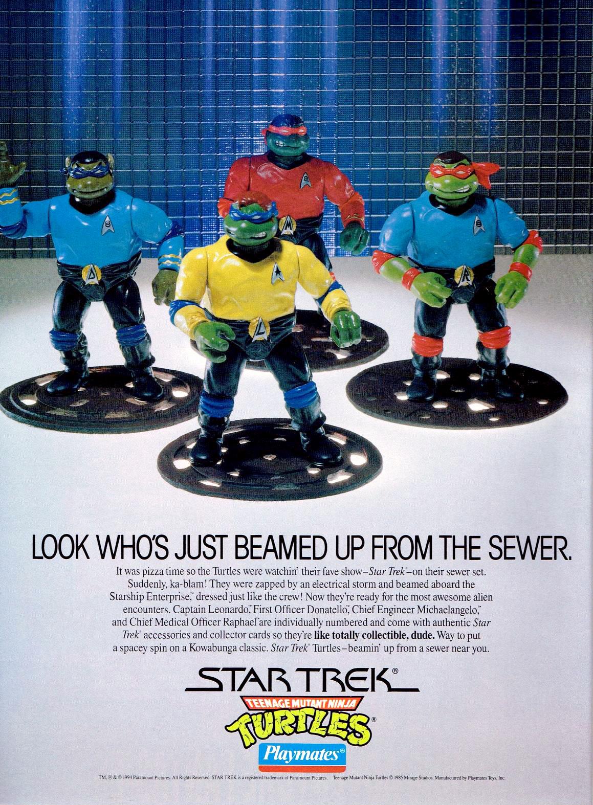 Star Trek Teenage Mutant Ninja Turtles ad (1994) | Scrolller