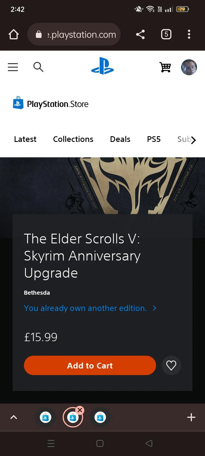 Anniversary Upgrade not recognised from PlayStation? | Scrolller