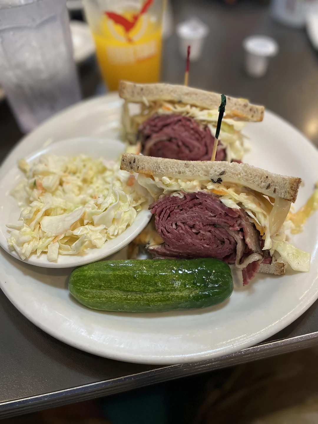 The Rachel (pastrami, corned beef, Swiss, thousand island, slaw, rye bread) | Scrolller