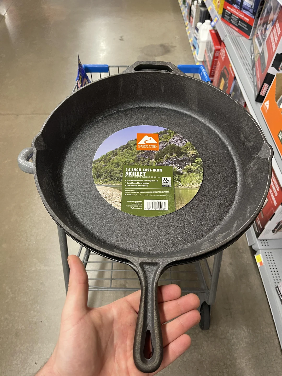 This absolute unit 15 inch cast iron was on sale for $20! | Scrolller