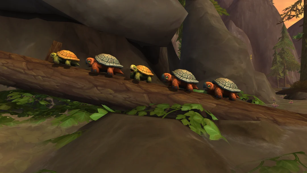 Turtles on a log | Scrolller