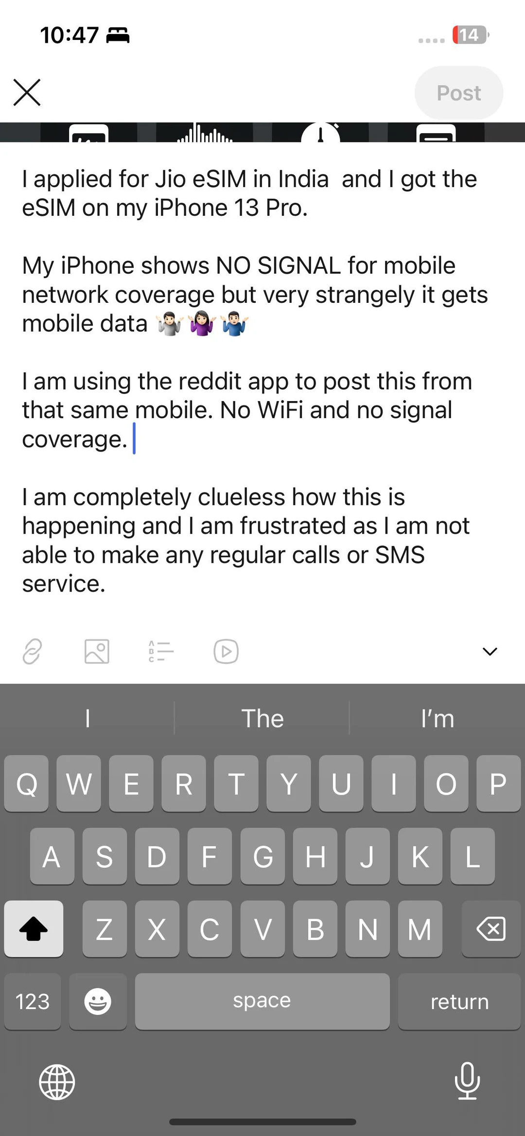 Jio eSIM anomaly | Scrolller