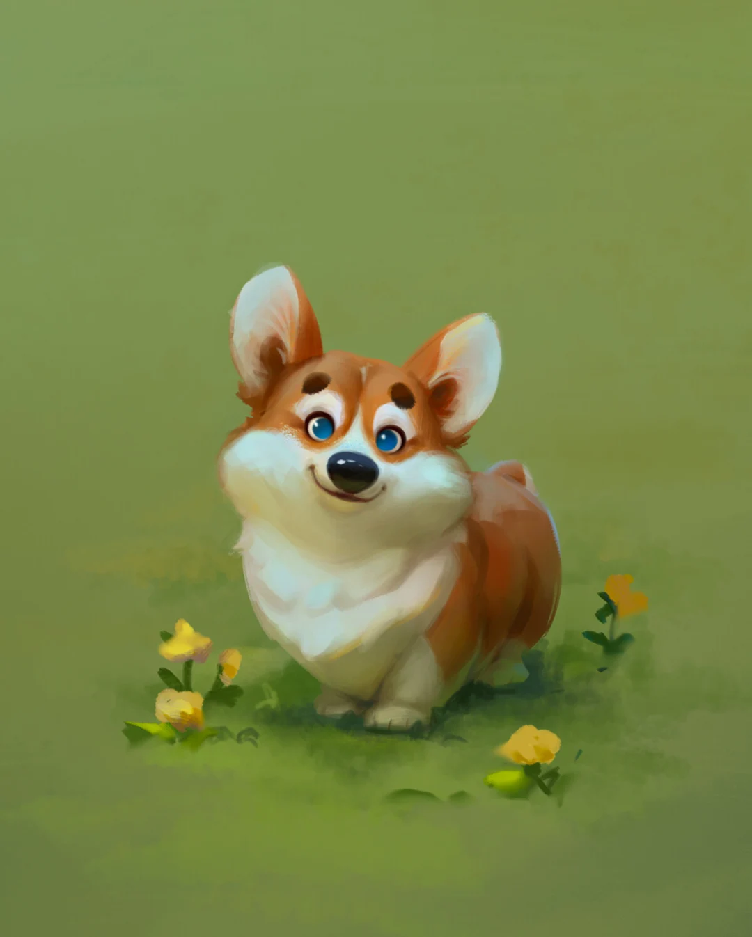 Corgi by Irina Poddubnaya | Scrolller