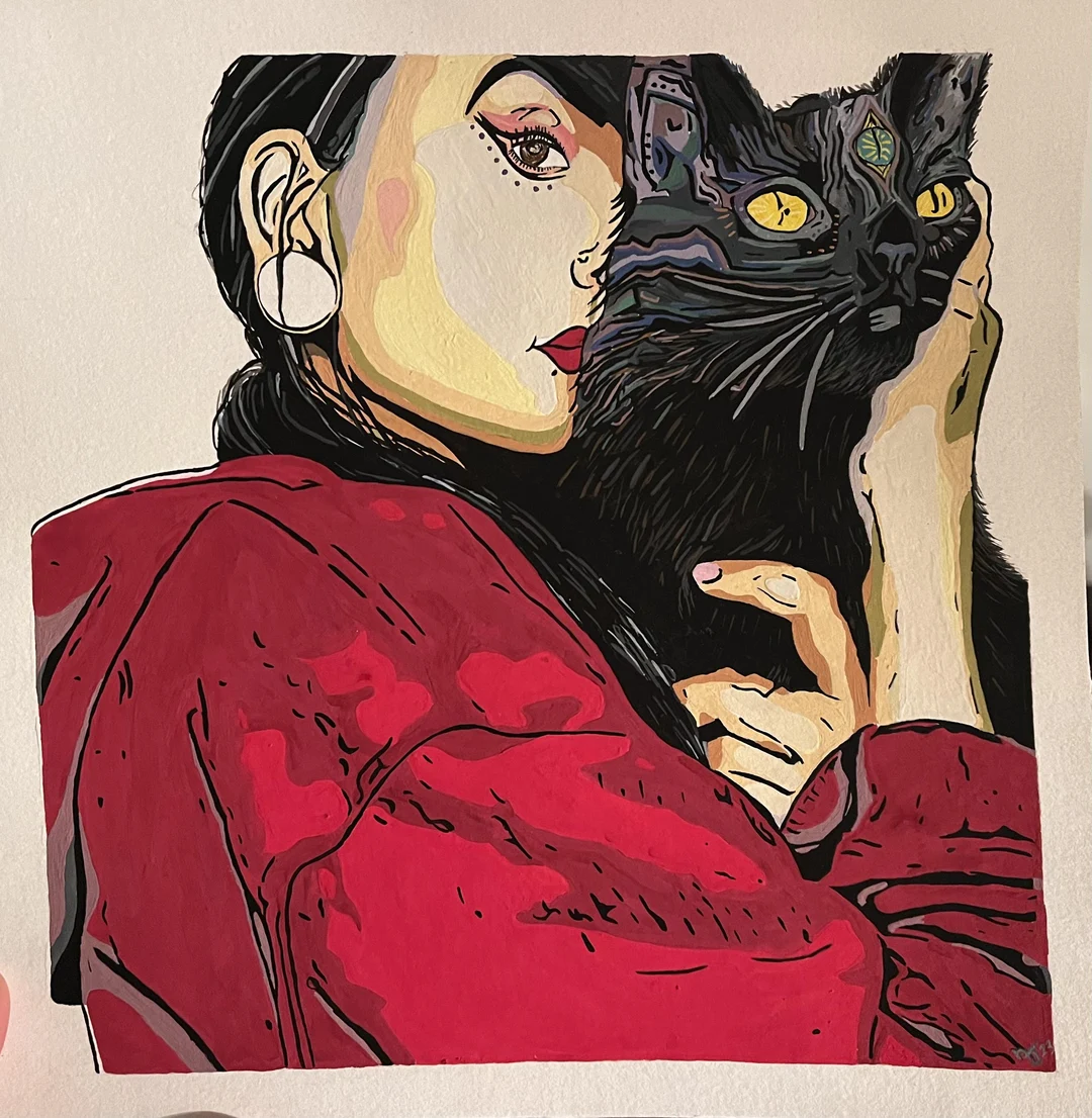 Zora, by me, gouache, 2023 | Scrolller