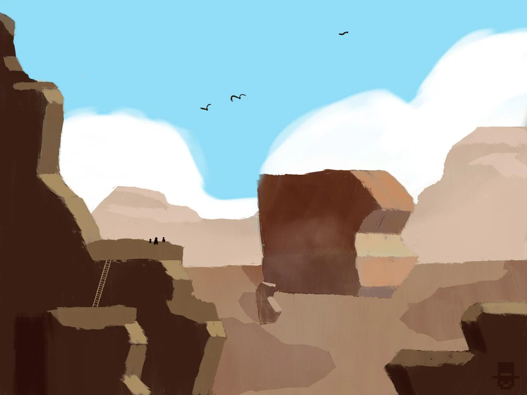 Rocky desert, Me, Digital, 2022 | Scrolller