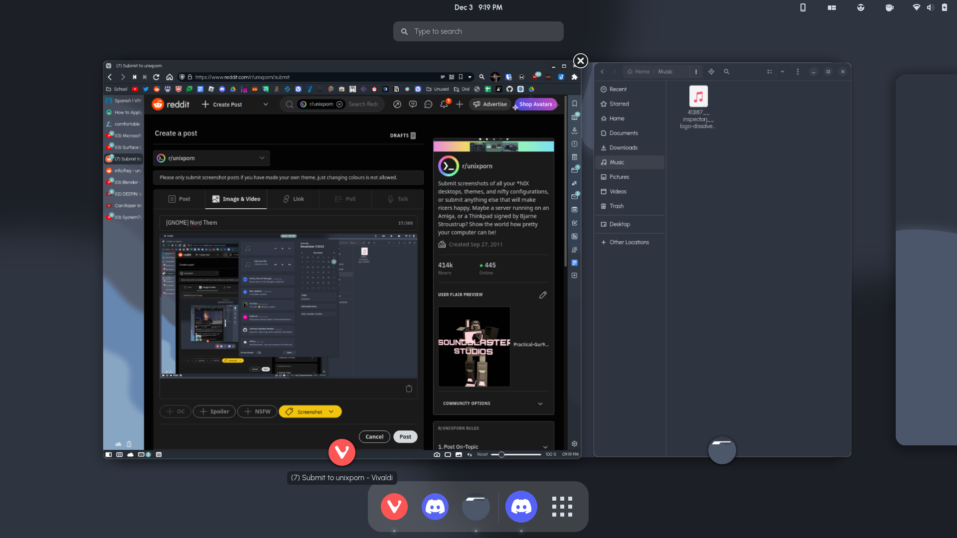 [GNOME] Nord Theme | Scrolller
