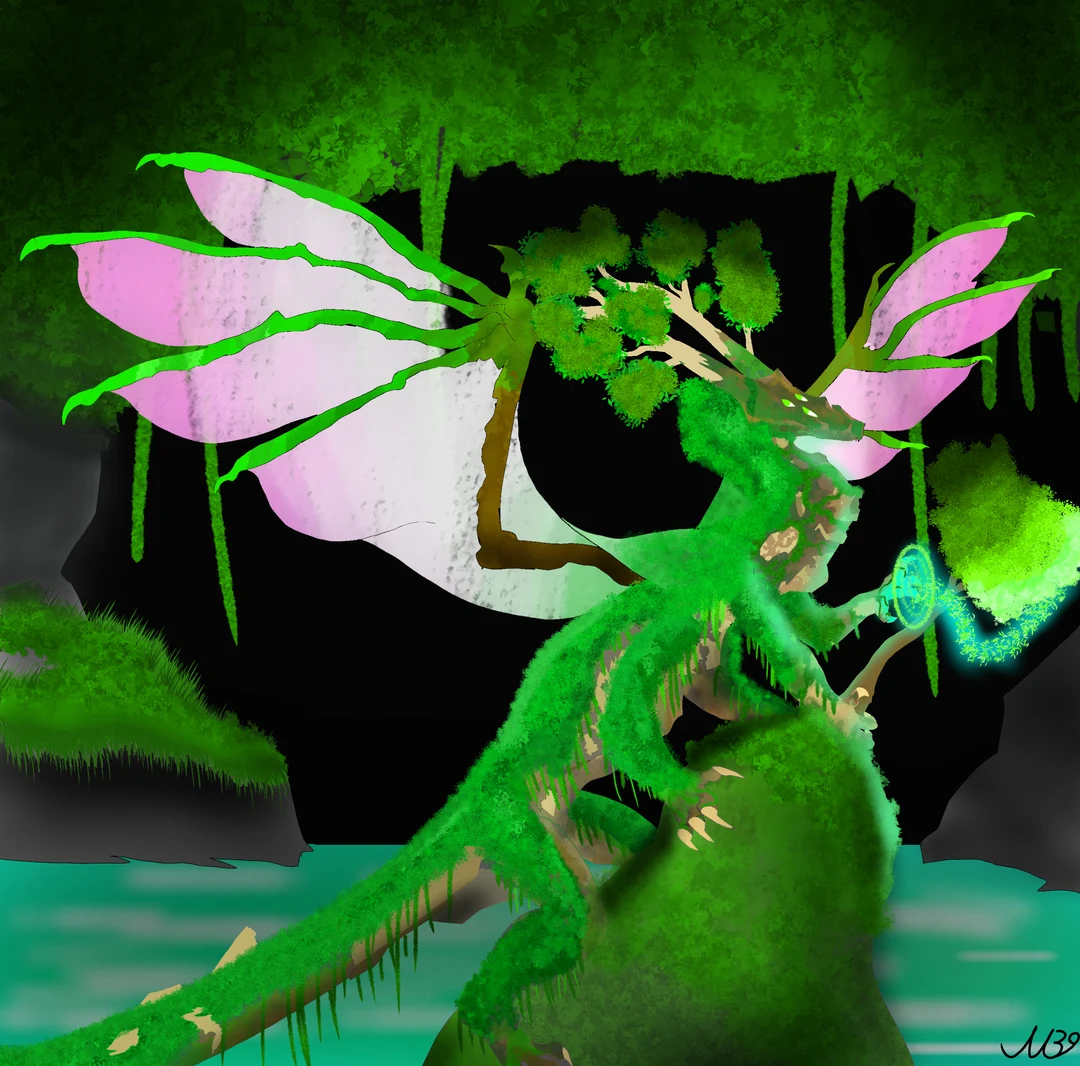 The dragon of the lush caves | Scrolller