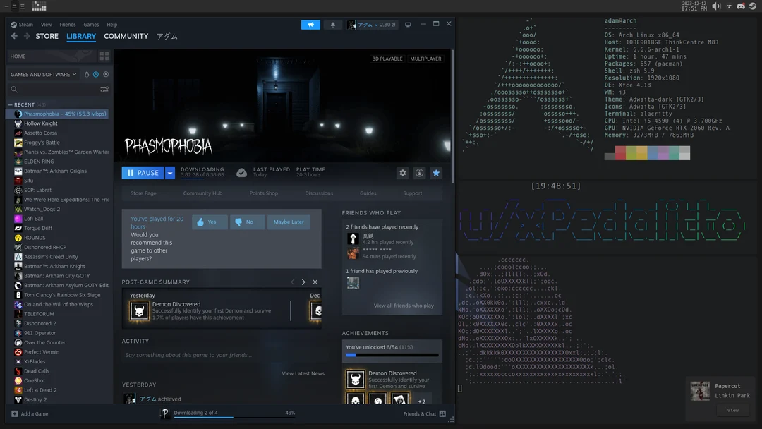 [xfce] [i3] Just installed Arch on my primary desktop | Scrolller