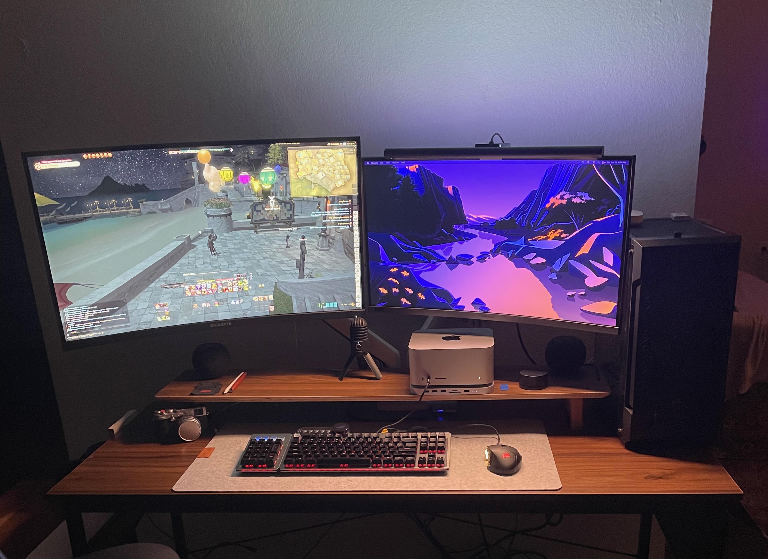 My Mac Studio set-up with custom PC. | Scrolller