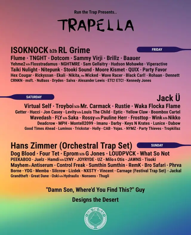 Run The Trap made a hypothetical trapchella lineup | Scrolller