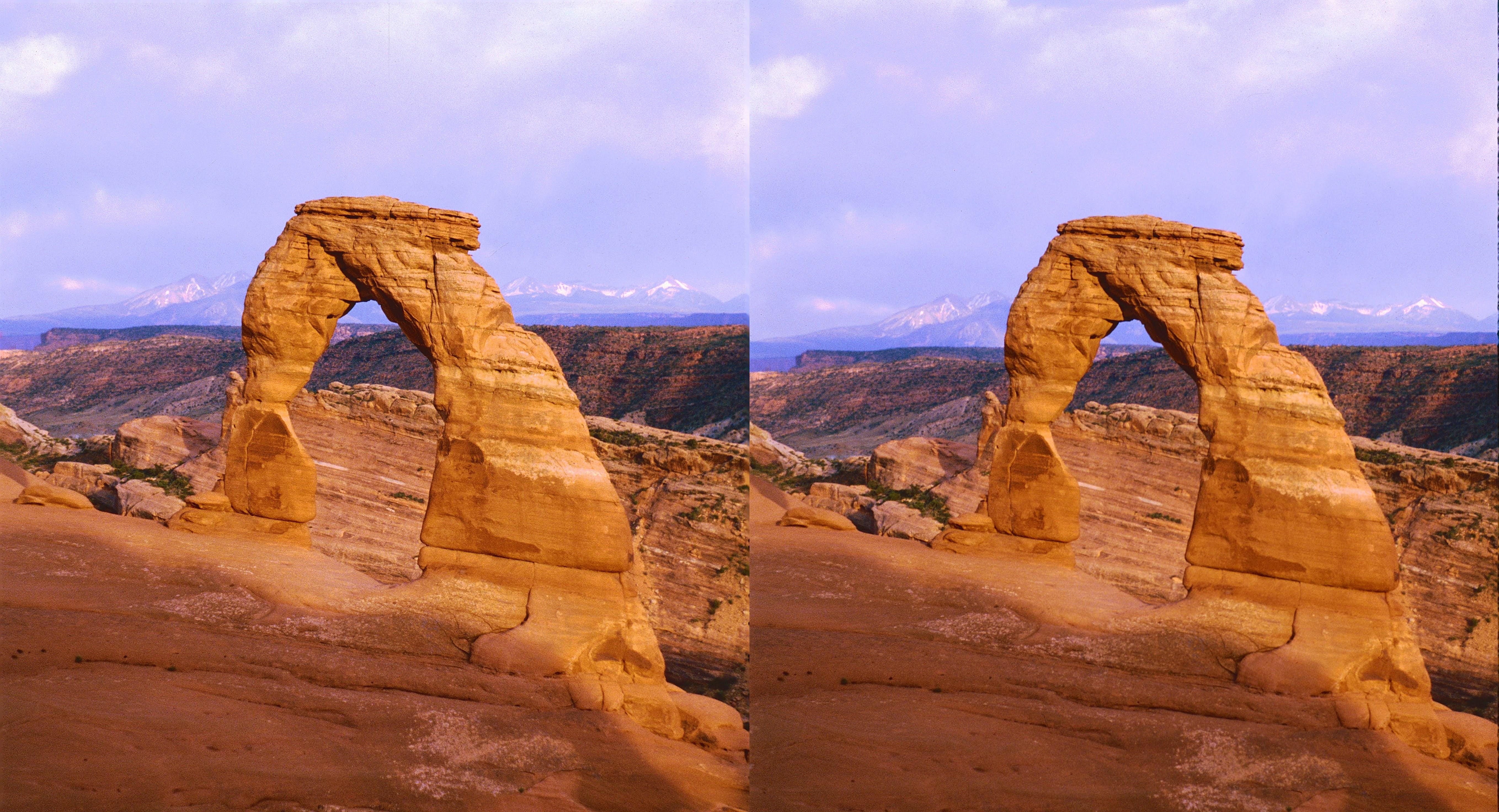 Delicate Arch, Arches National Park Utah USA. Cross-eyed stereo.! | Scrolller