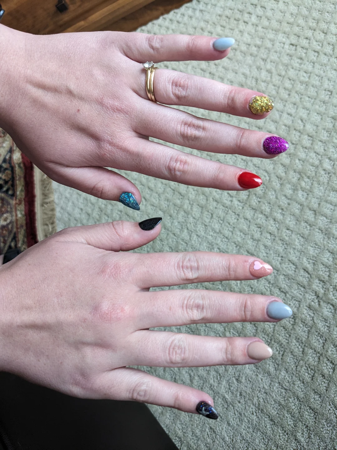 My wife wanted to show off her eras nails | Scrolller