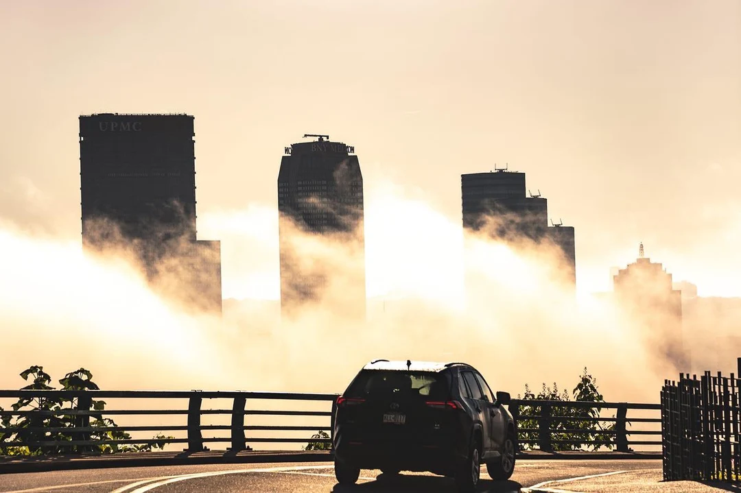 Pittsburgh, PA - amongst a bed of fog [OC] | Scrolller