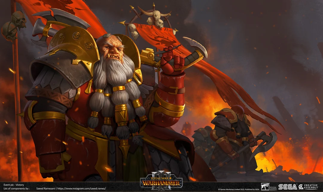 Total War Warhammer - Chaos Dwarfs (Victory) by Saeed Ramez | Scrolller