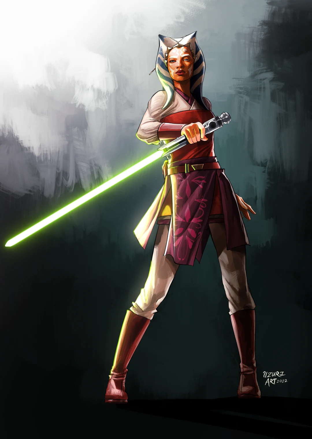 Ahsoka Padawan Look Reimagined by Uzuriartonline | Scrolller