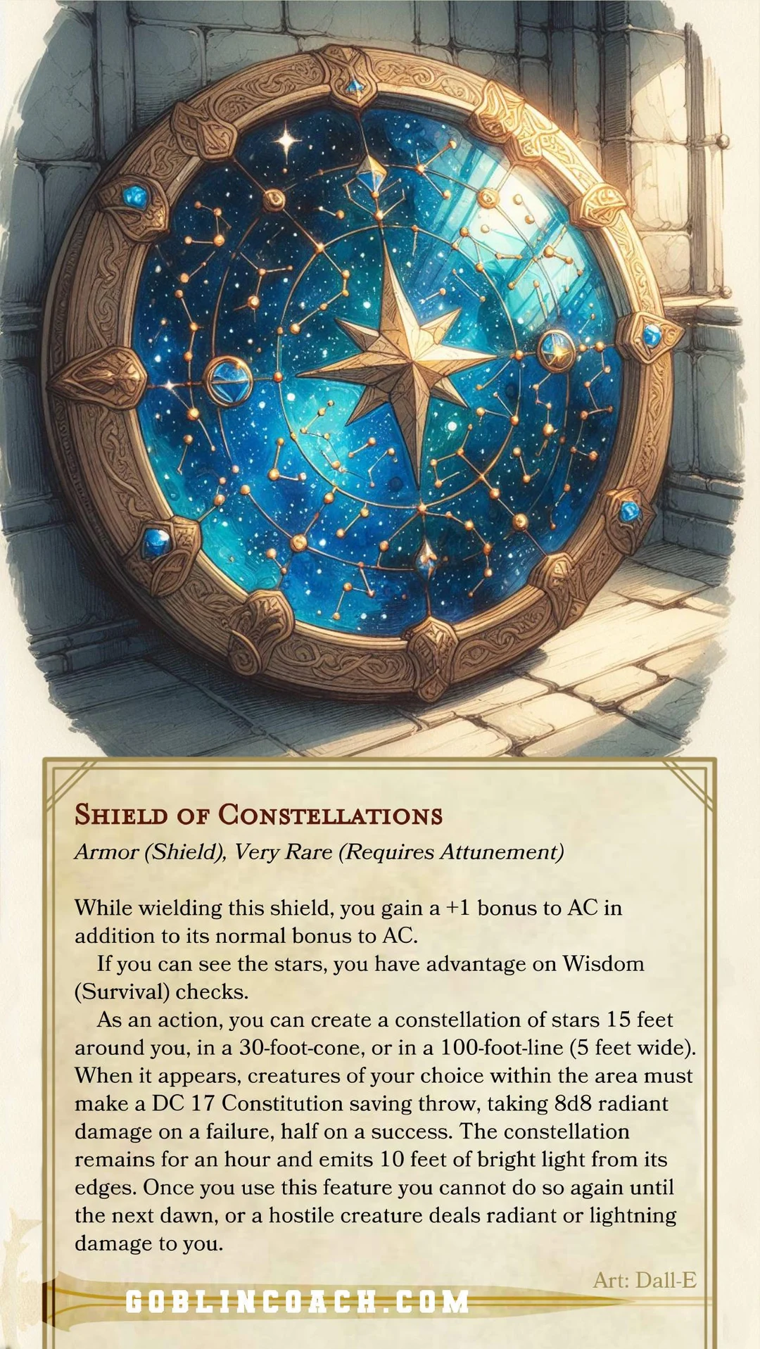 Shield of Constellations | The Goblin Coach | Scrolller