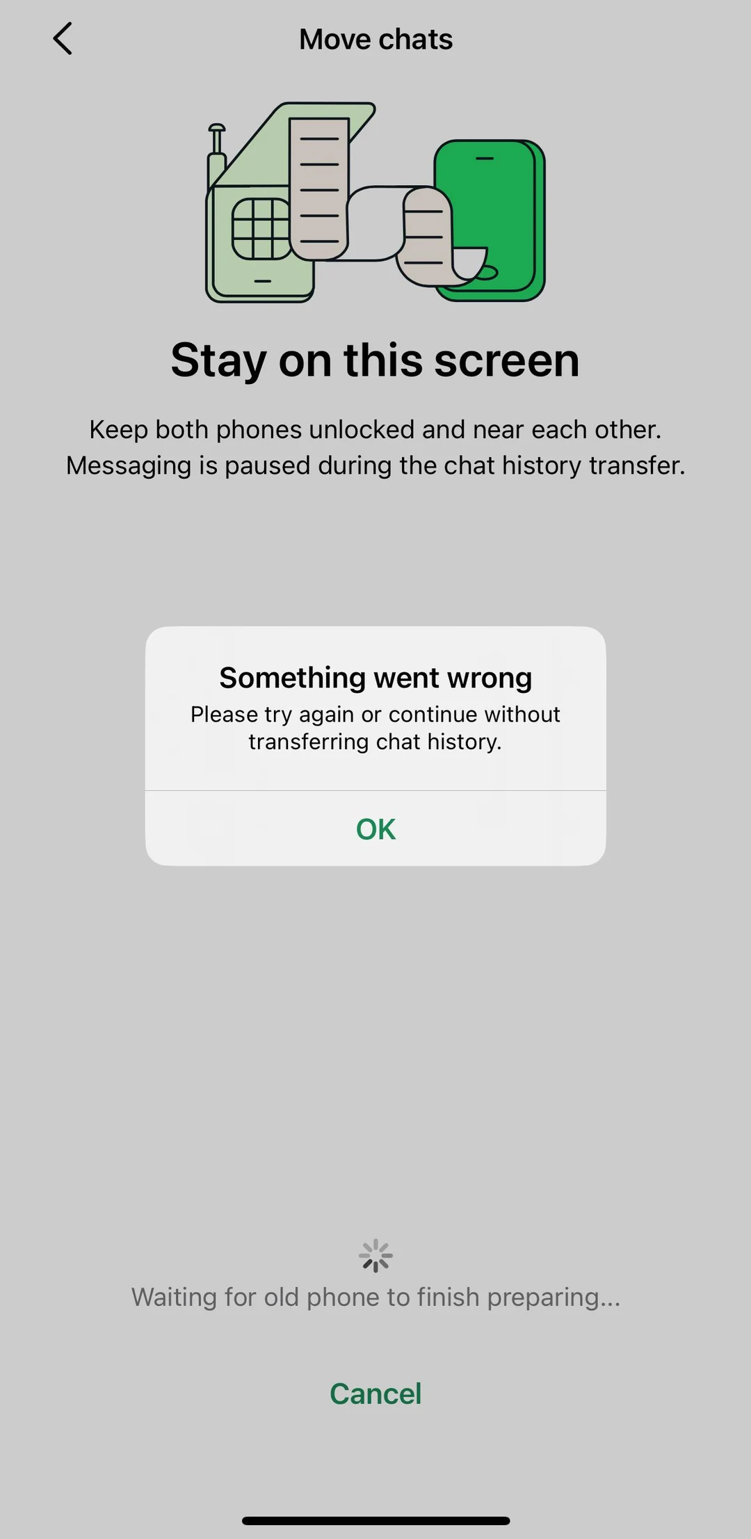 I am having problem in chat history transfer🥲 | Scrolller