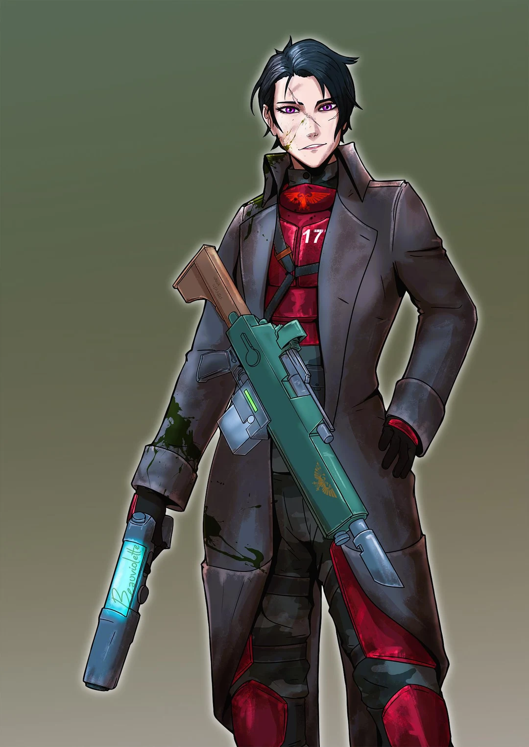 Guardswoman Corporal(commissioned, art by me) | Scrolller