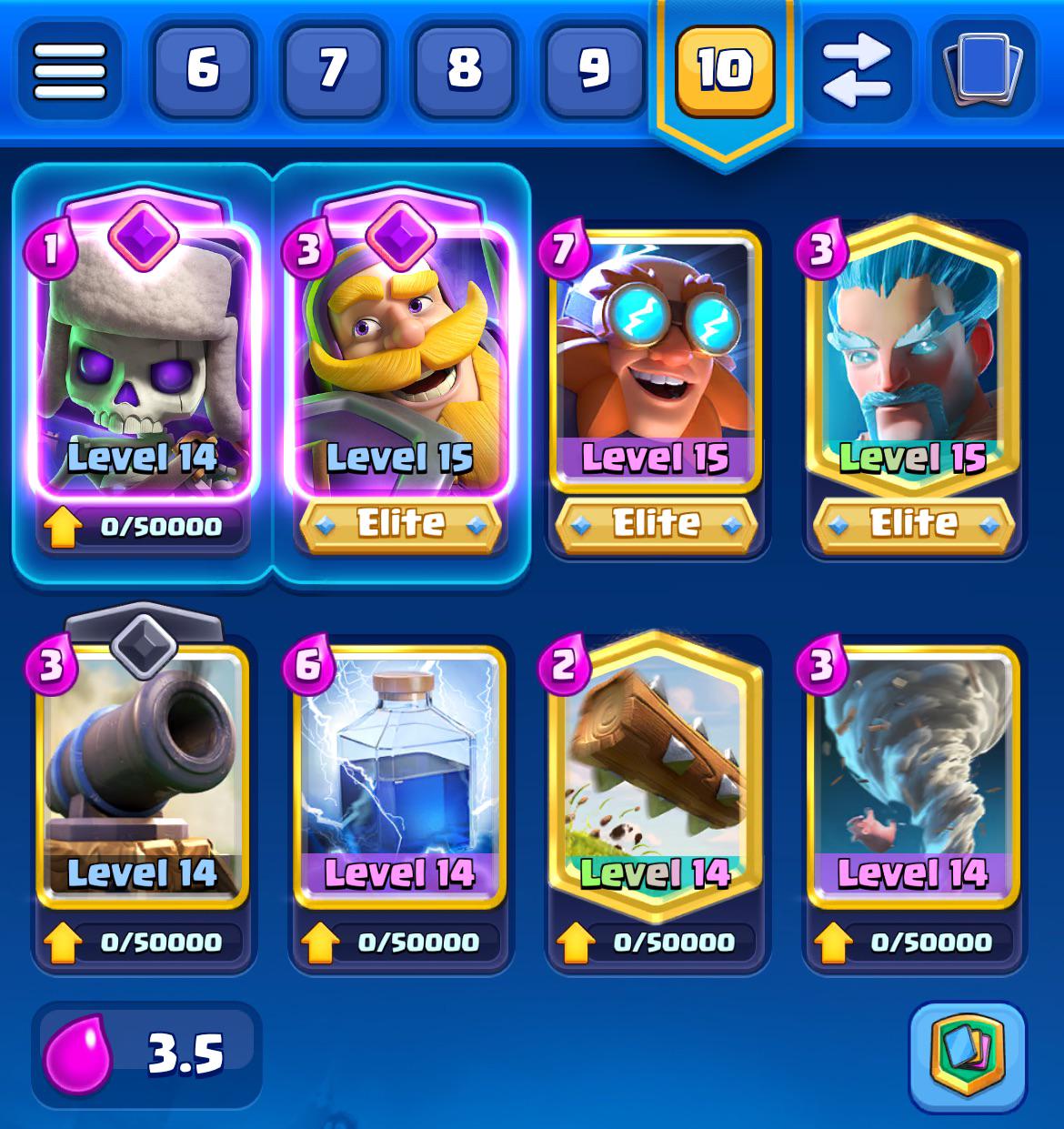 Which card for level 15? | Scrolller