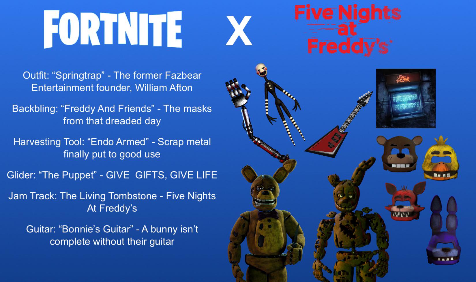 Fortnite X Five Nights At Freddy’s Concept | Scrolller