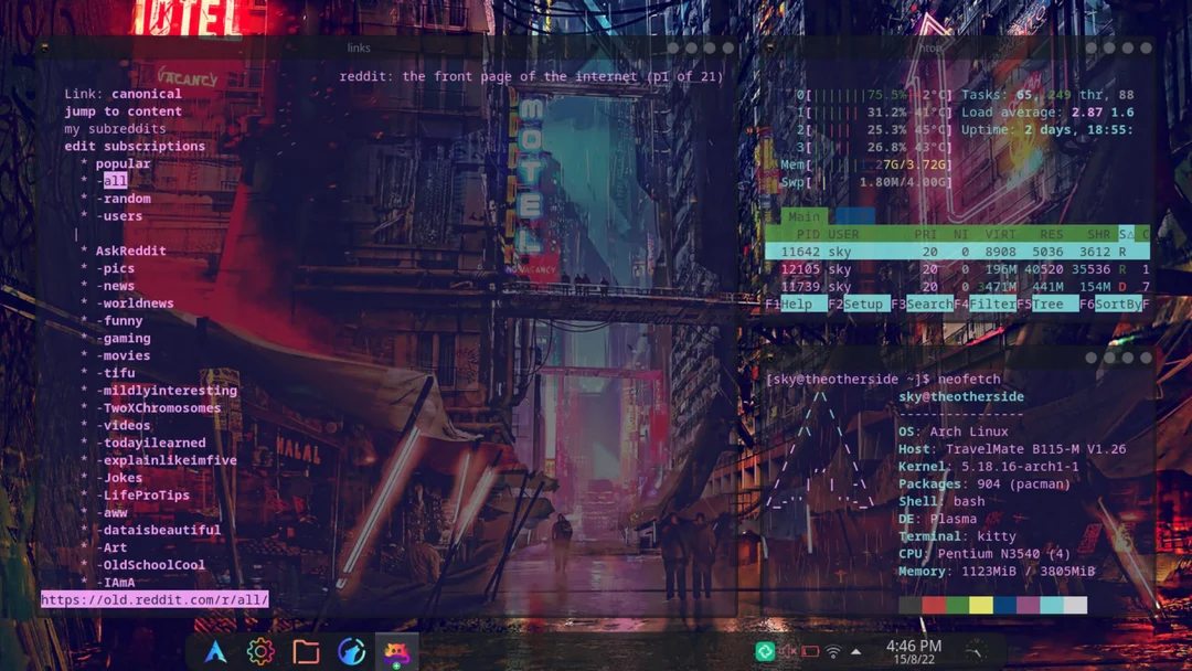 [KDE+Krohnkite] first rice, pretty generic | Scrolller
