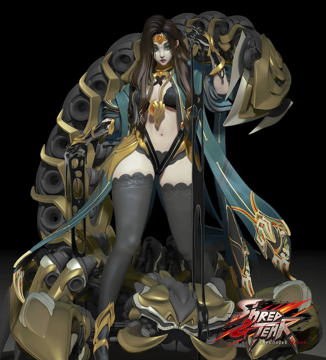 Discover more like ImaginaryCharacters: [OC - In-game] 3D render for my antagonist and her side ...