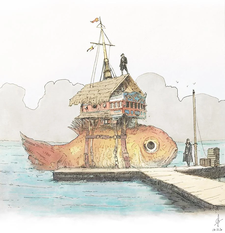 Friday Fish&Ships by Gregory Fromenteau | Scrolller