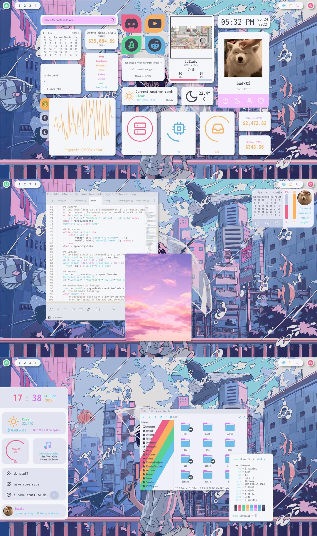 [i3-gaps] I prefer light mode. | Scrolller