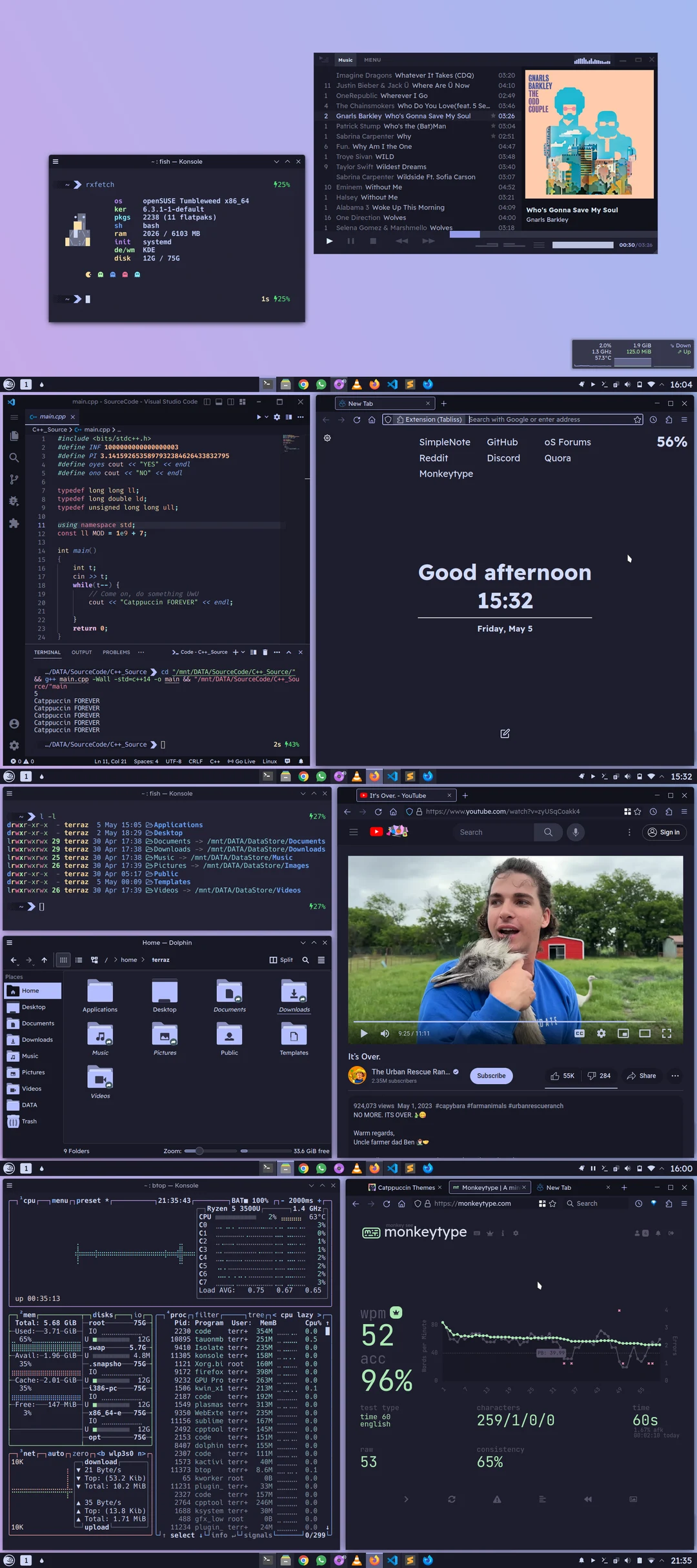 [KDE] Catppuccin setup of my dreams | Scrolller