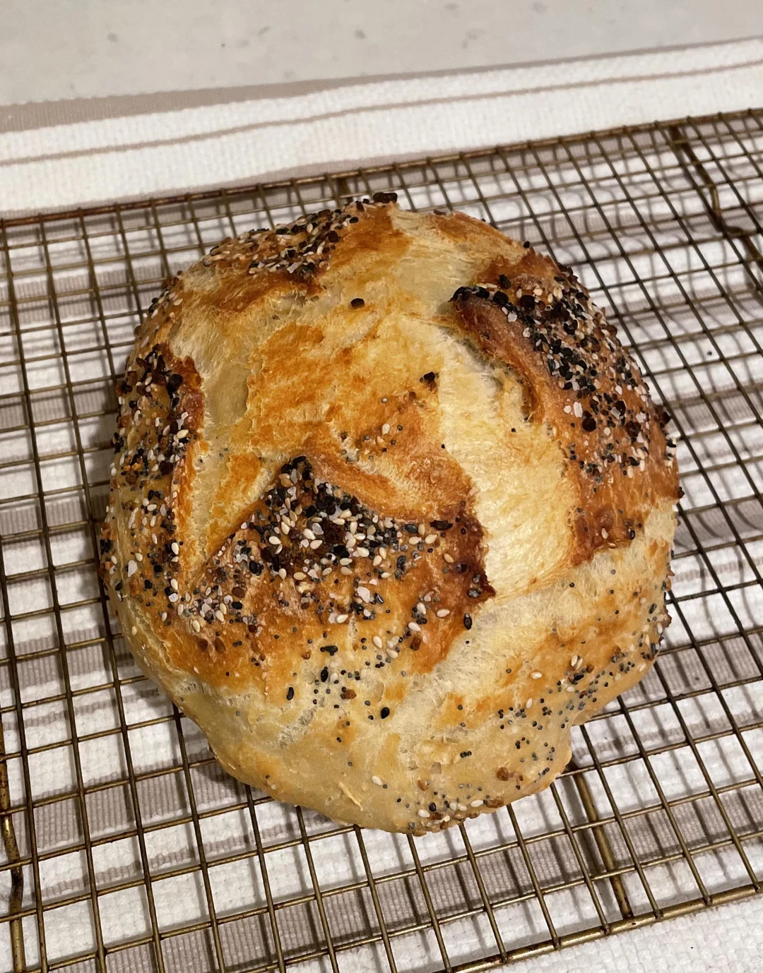 My first everything seasoning loaf. | Scrolller