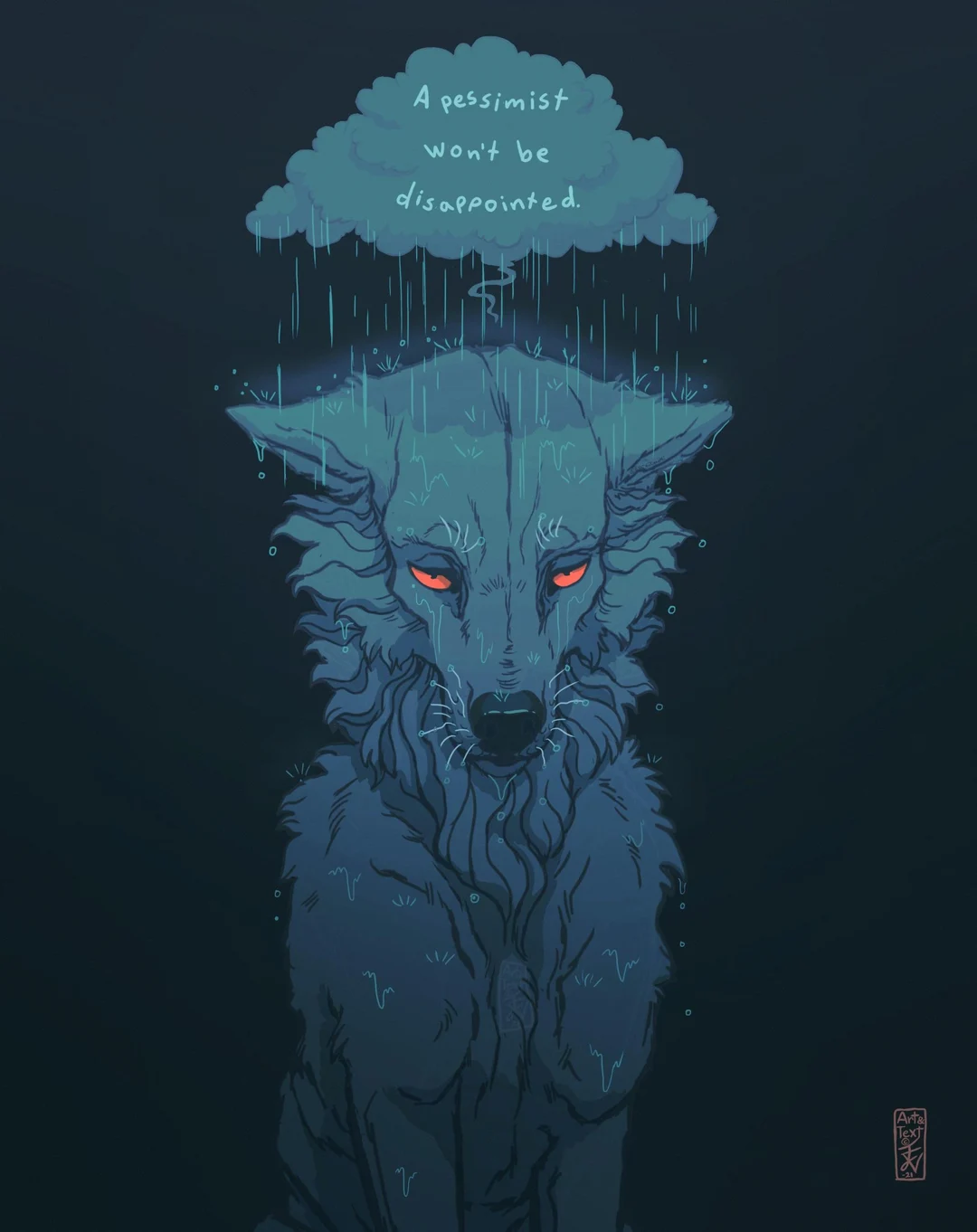 Pessimist, susitseart (me), Procreate, 2021 | Scrolller