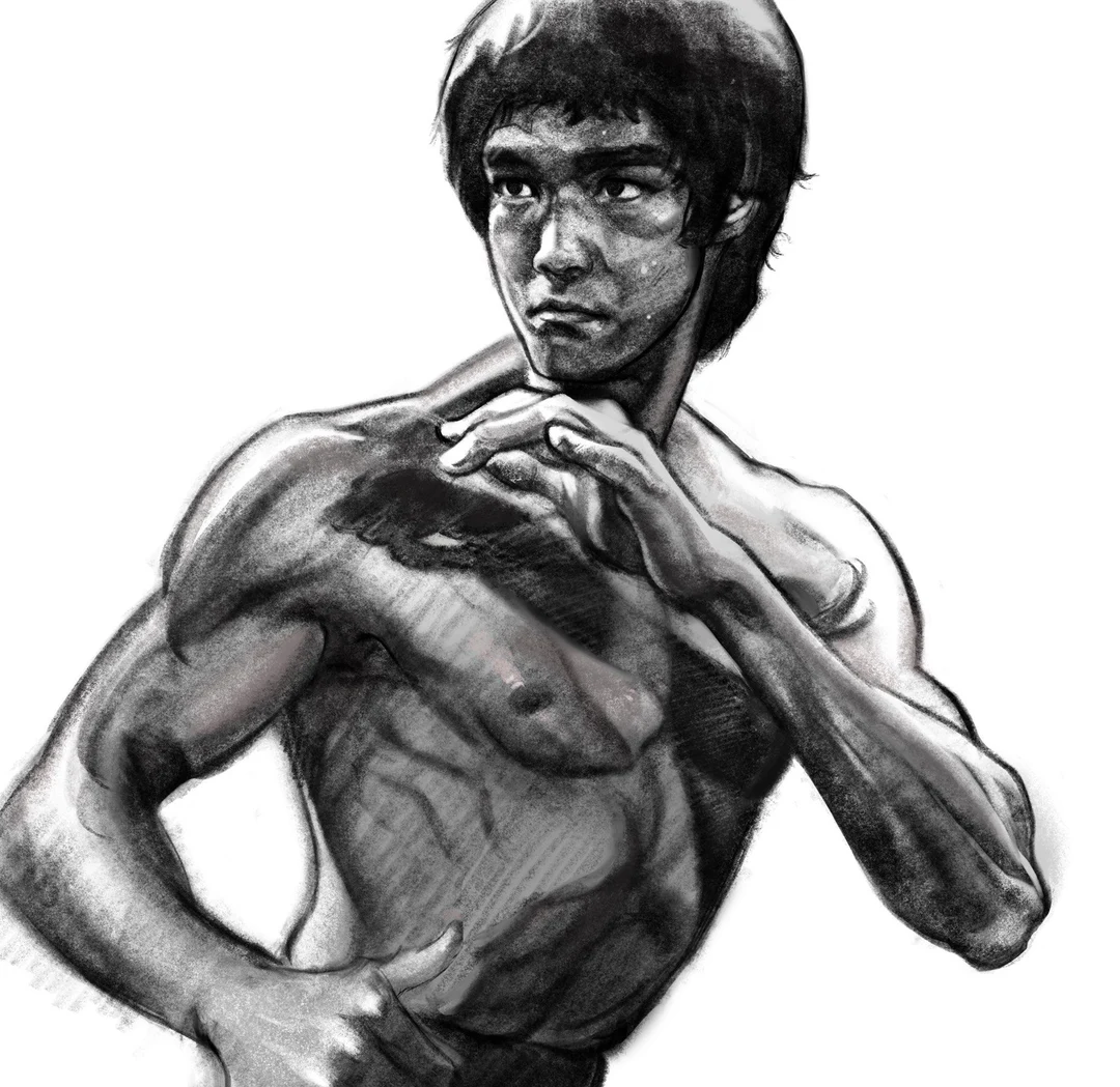 Bruce Lee, by me, digital, 2022 | Scrolller