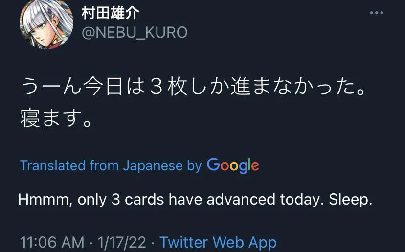 Only 3 cards advanced | Scrolller