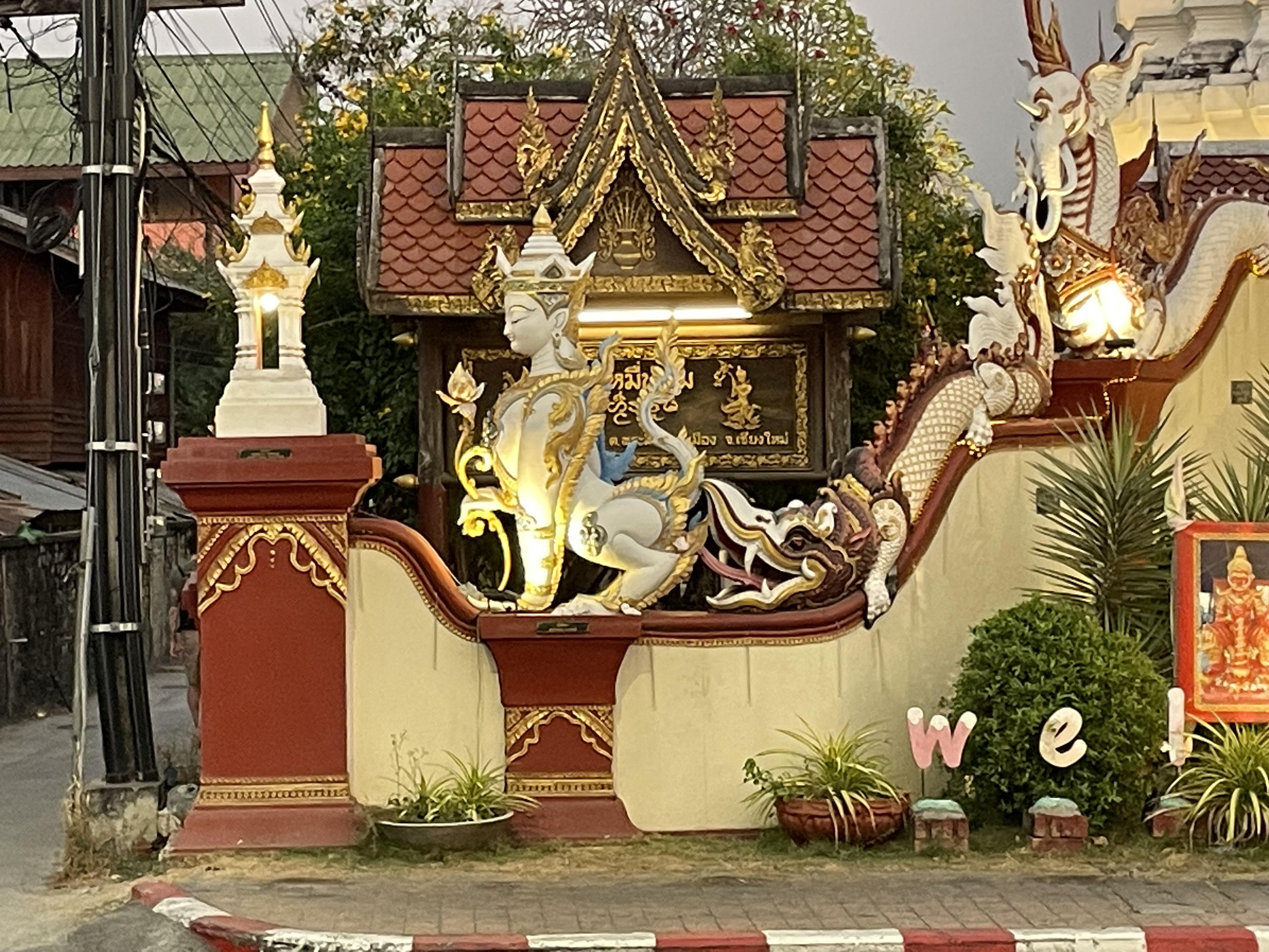 Discover more like Funny: In front of a Buddhist temple in Chiangmai Mai, Thailand. Someone’s ...