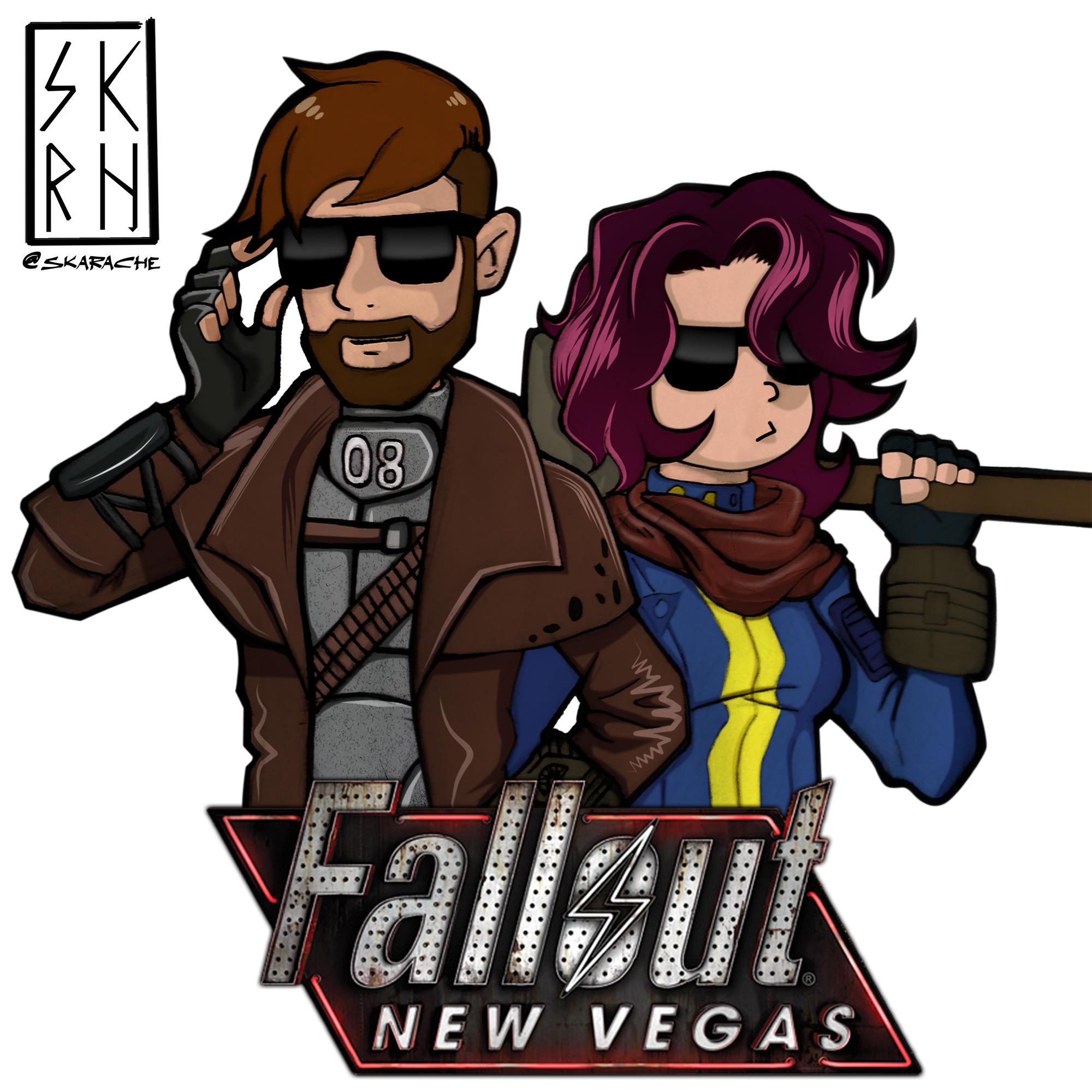 I made this fanart of my girlfriend and me as characters of Fallout New Vegas | Scrolller