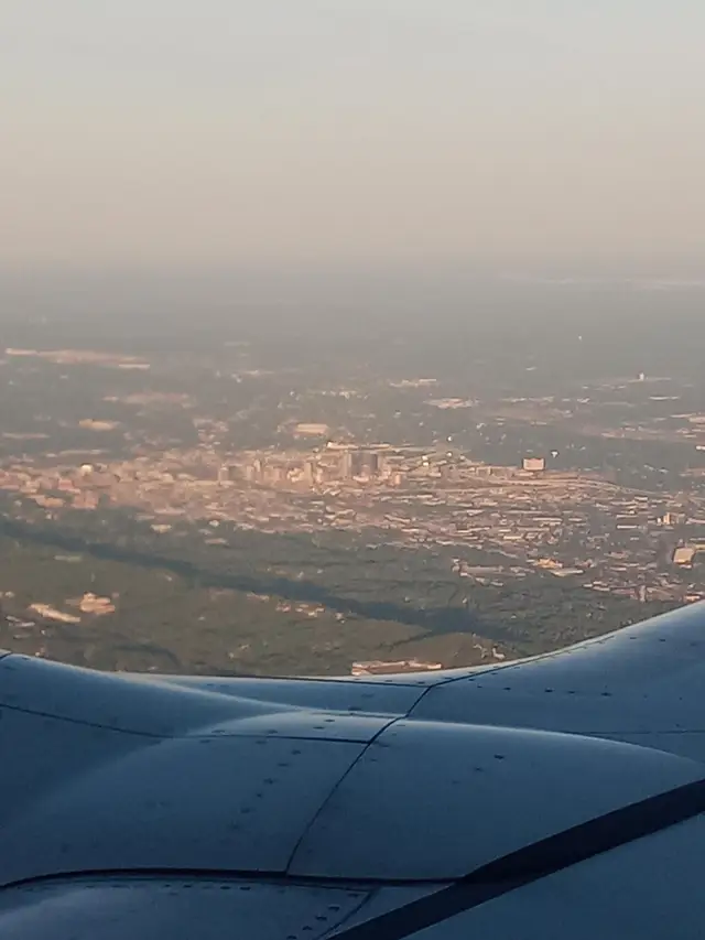 Aerial view of Birmingham taken from a morning flight to Atlanta | Scrolller