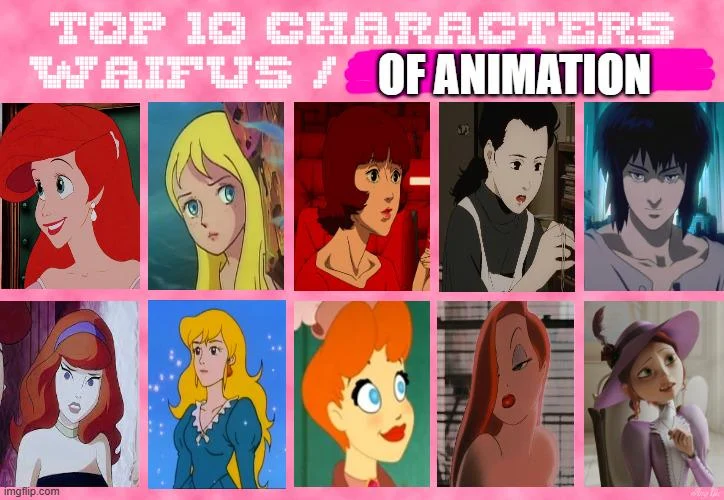 top 10 waifus of animation | Scrolller