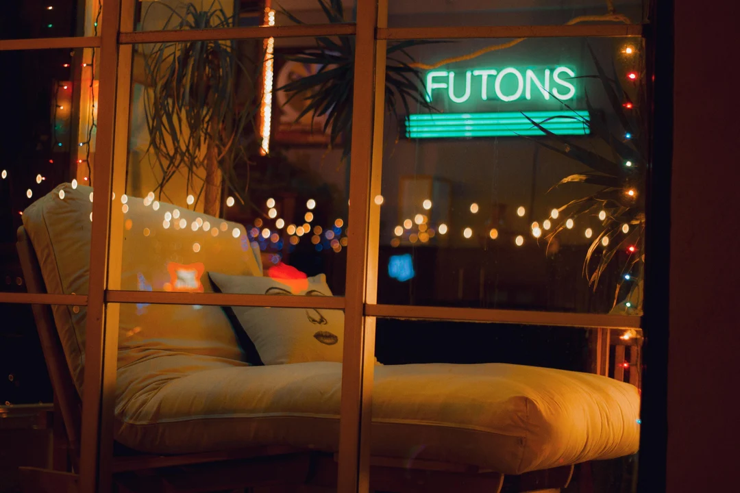 Caught this futon store giving off a real cozy vibe | Scrolller