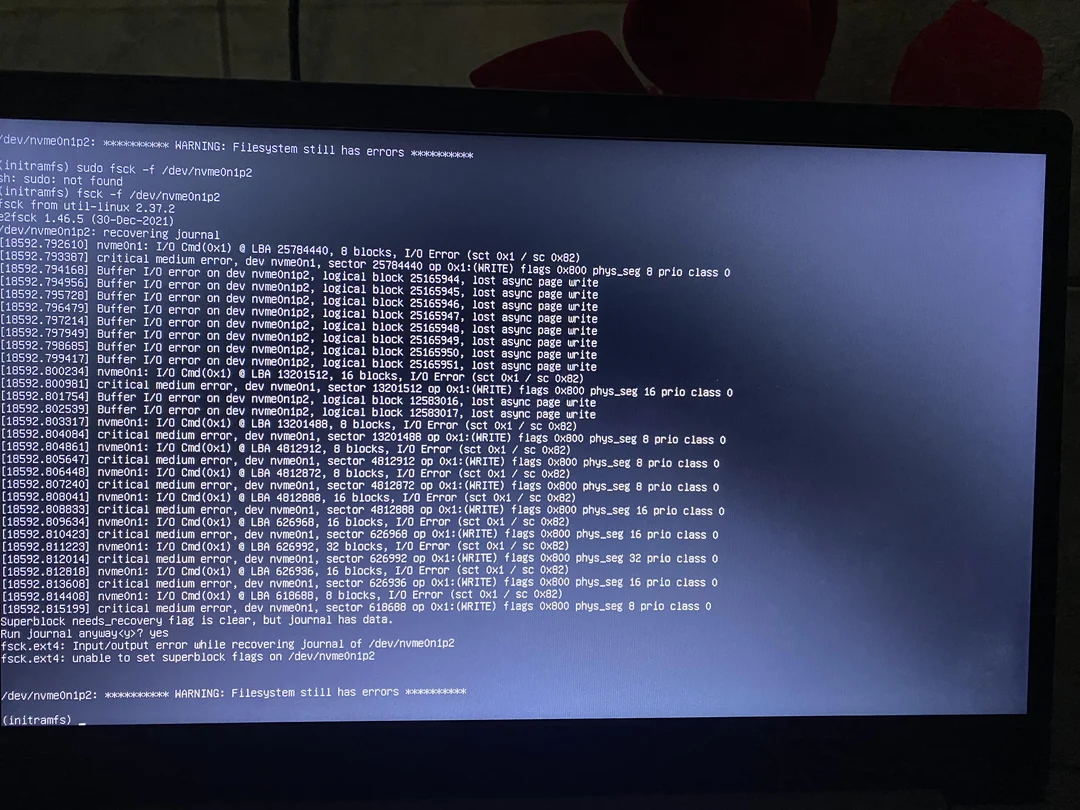 Unable to set superblock flags on | Scrolller