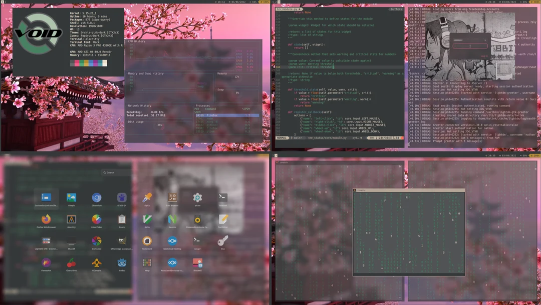 [i3-gaps] I heard you like dark themes (my second attempt at ricing) | Scrolller