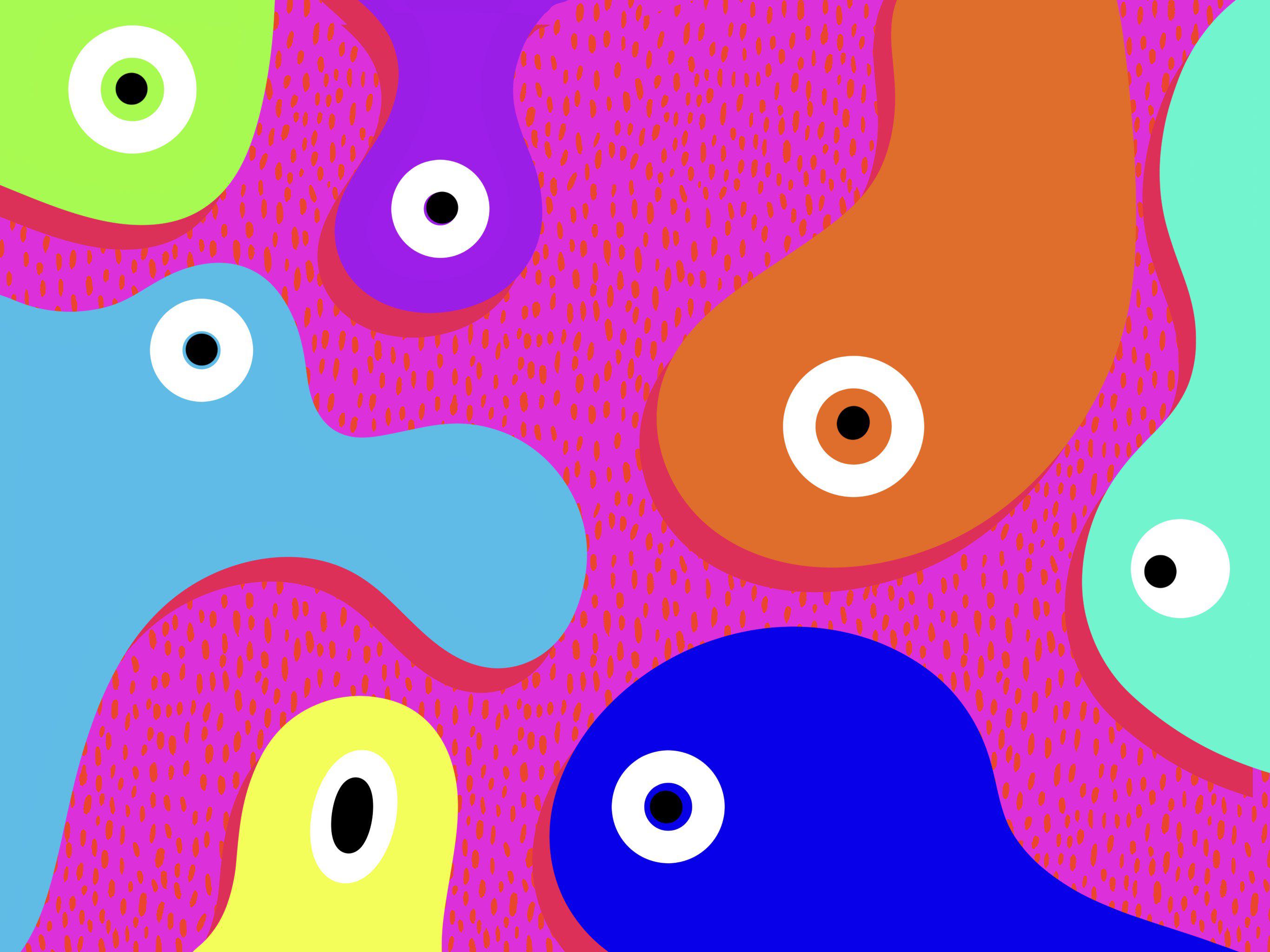 Blobs, me, digital, 2022 | Scrolller