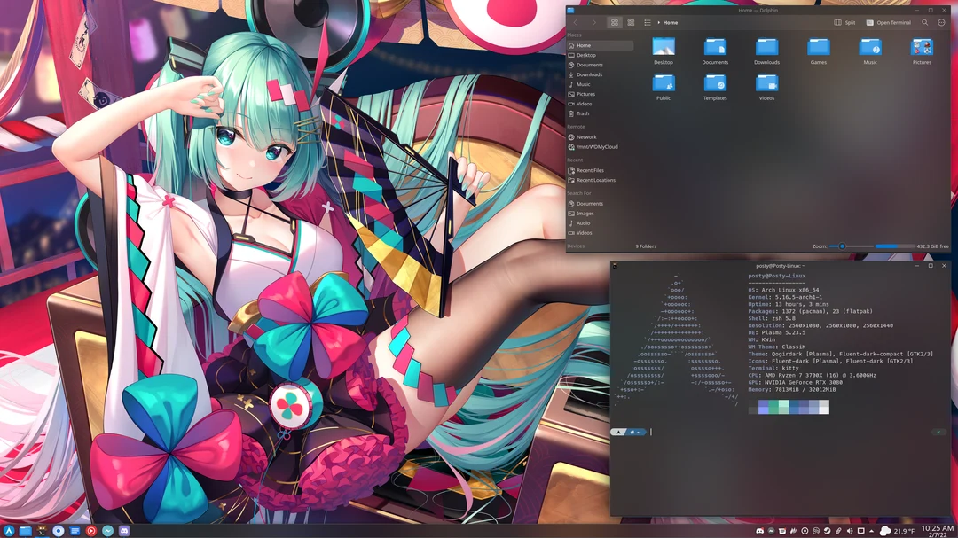 [KDE] Loving KDE. Finally happy with my setup | Scrolller