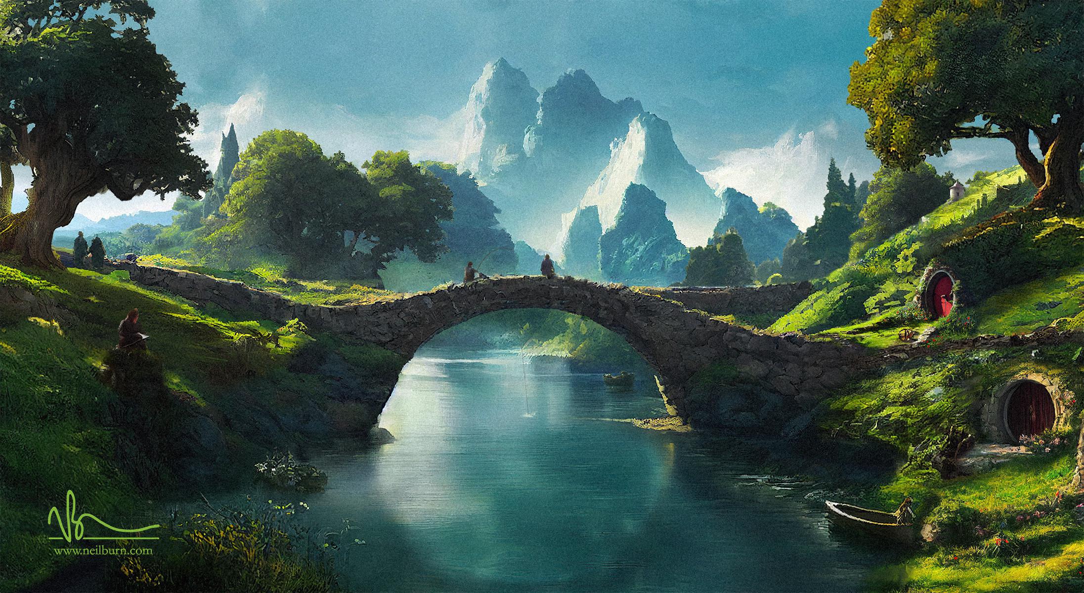 Piddlewater, The Shire by artist Neil Burn | Scrolller