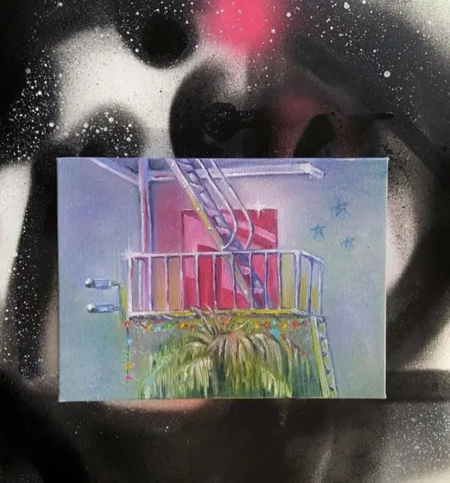 I’m more of a stoop girl, Fancy/me, oil, 2023 | Scrolller